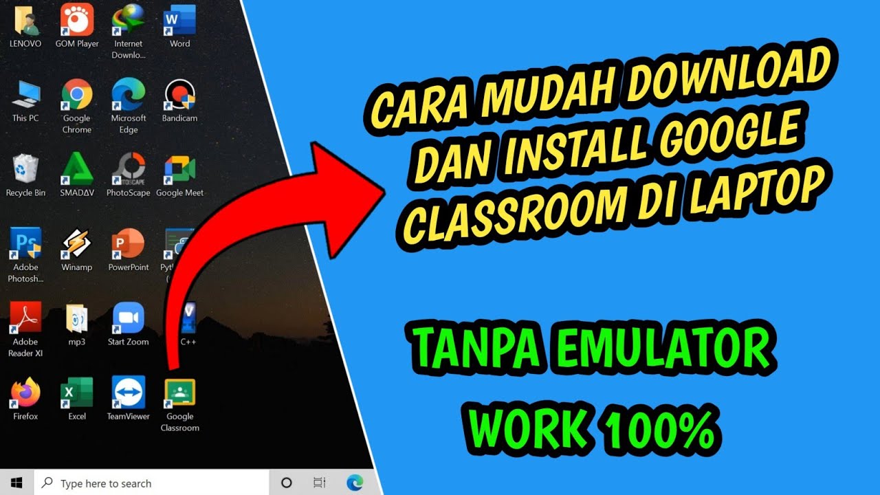 Cara Download dan Install Google Classroom di Laptop - YouTube