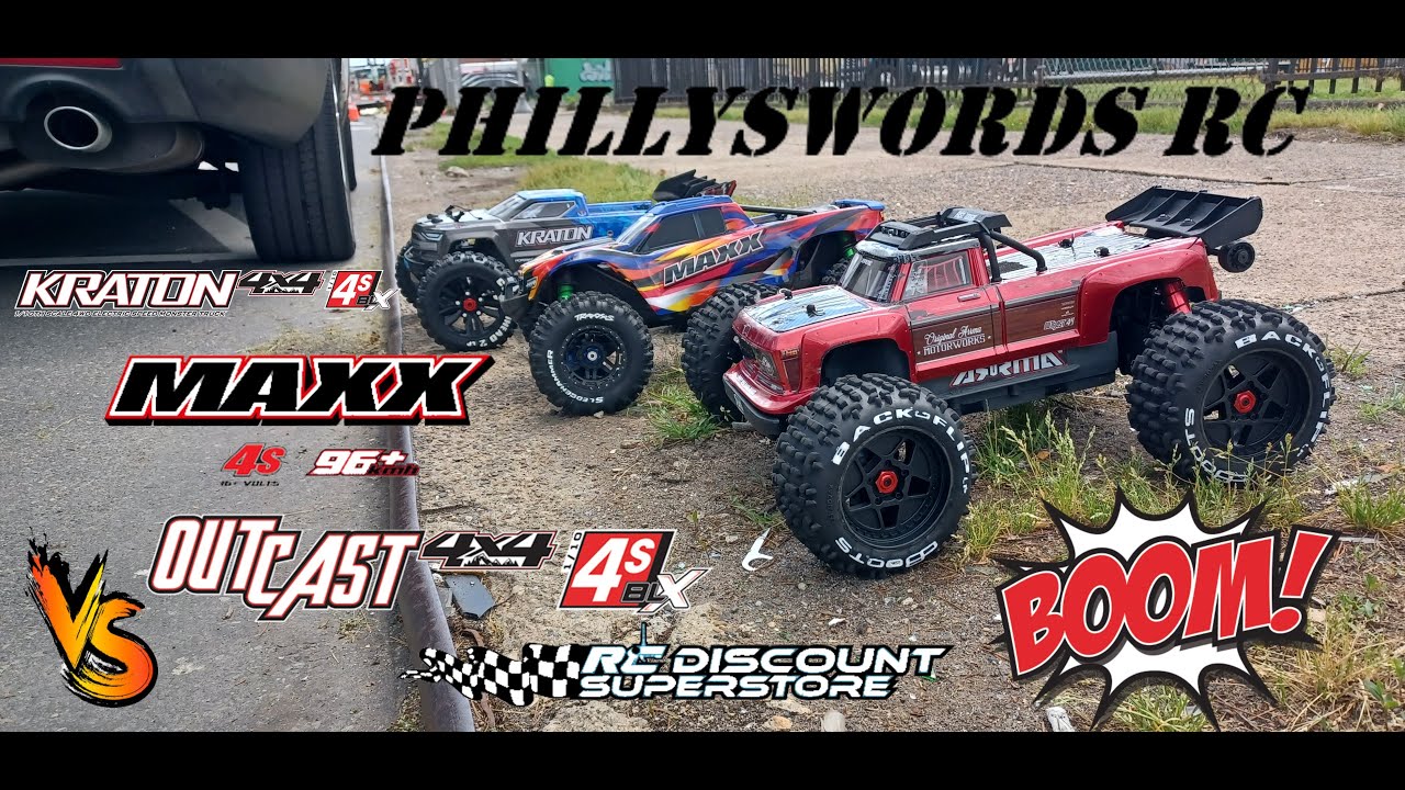 Kraton 4S Outcast 4s Maxx 4S Who Will Survive - YouTube