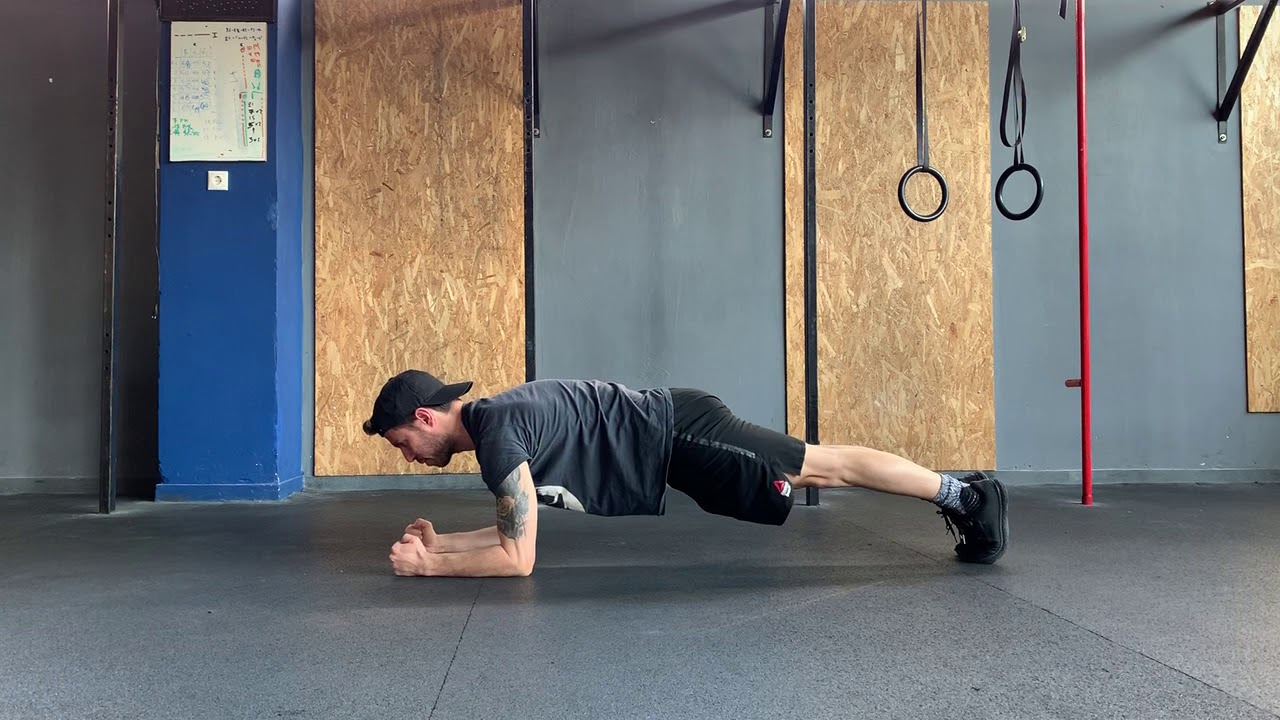 Bent arms plank - YouTube