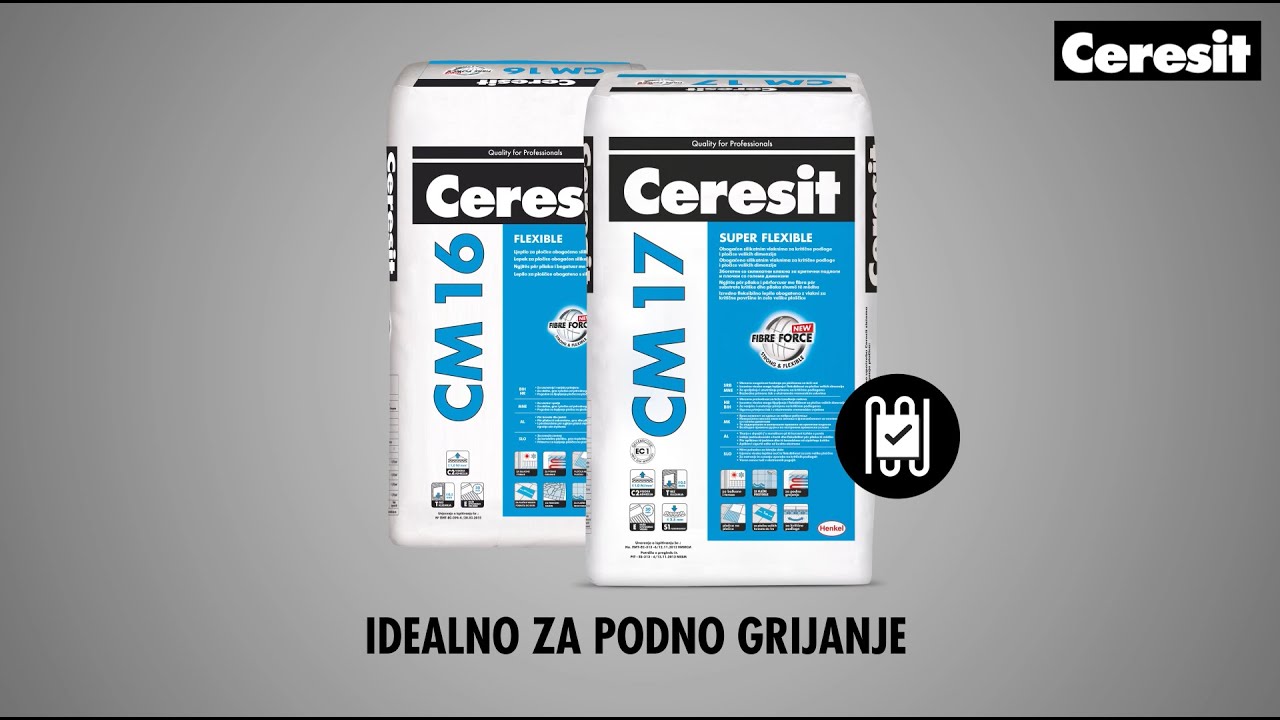 Ceresit I Fleksibilna ljepila I Podno grijanje - YouTube