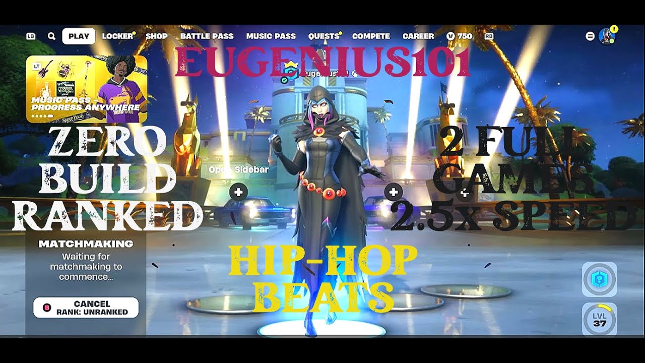 Solo Ranked ZB 1st Try - Two Full Games 2.5X Speed - Hip Hop Beats ...