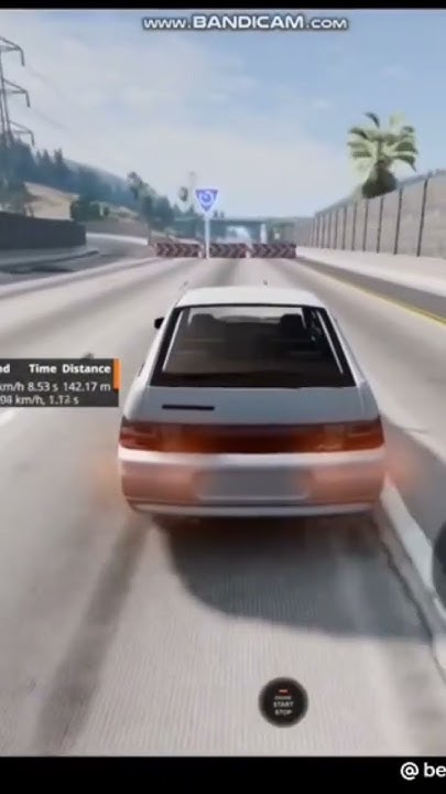 Car brake test - YouTube