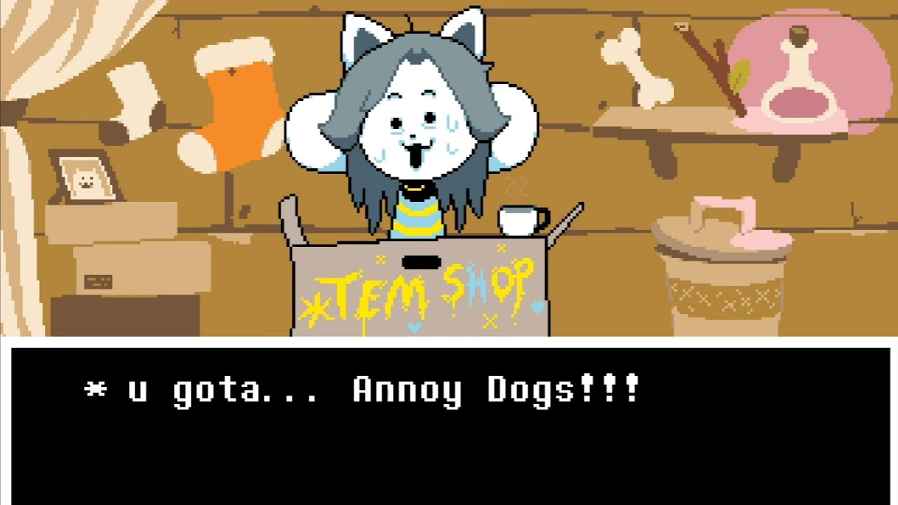 Undertale - 把 Annoying Dog 賣給 Temmie！ - YouTube