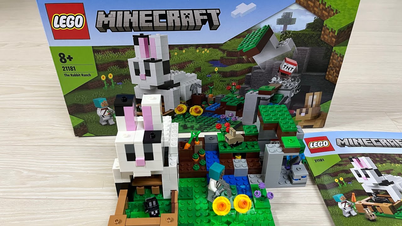 레고 마인크래프트 토끼농장 21181 - YouTube