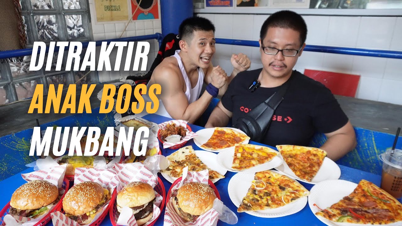 GA ADA OBAT - KOKO TANKTOP MAKAN SEMUA MENU DI SARRAB PIZZA & BURGER ...