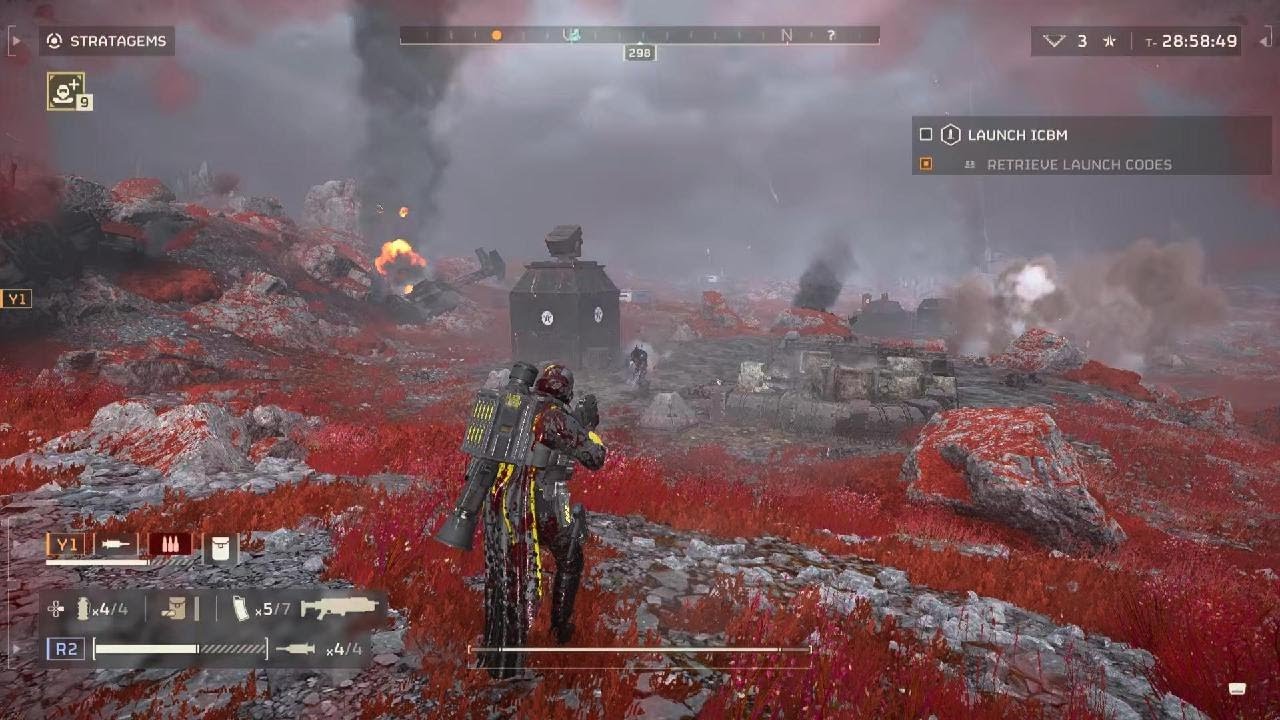 HELLDIVERS 2 SAM turret helping hand - YouTube