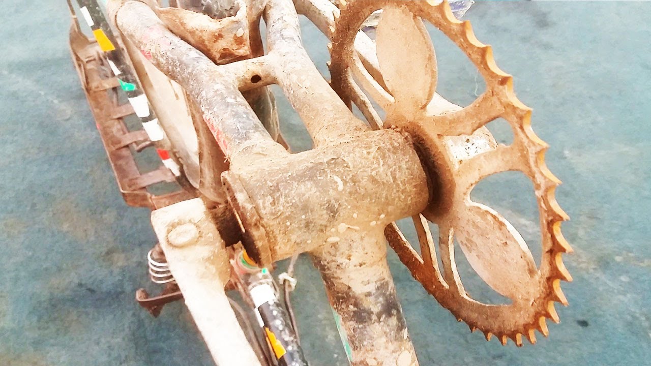 Restoration Very Rusty Bicycle Villager Restoring 30 Year Old Bicycle ...