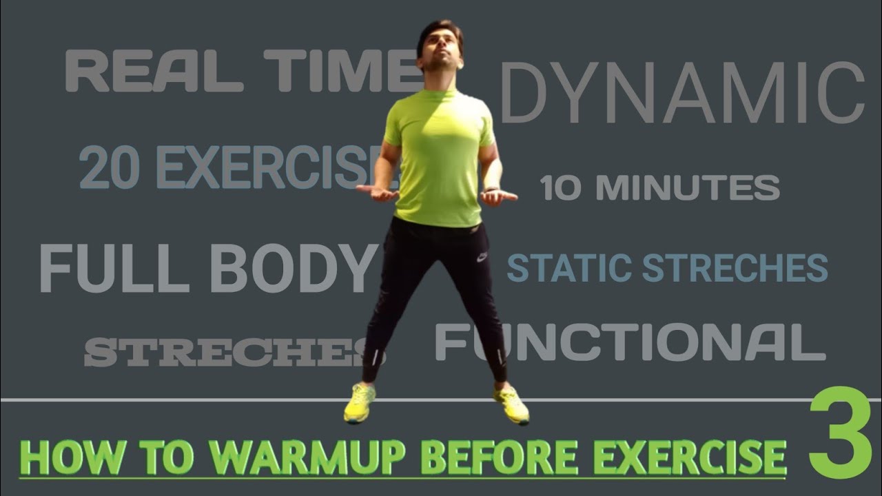 HOW TO WARM UP BEFORE EXERCISE 3 (10 minutes real time warmup exercise ...