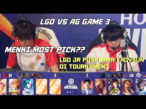 RAJA LANGIT HOK GA ADA LAWAN! LGD VS AG GAME 3 | HONOR OF KINGS S2 - YouTube