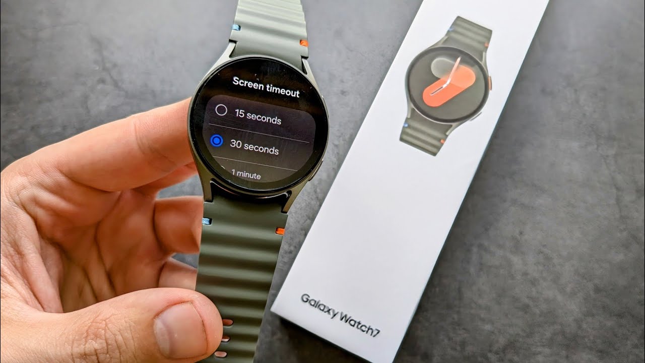 Adjust Display Screen Timeout Duration on Samsung Galaxy Watch 7 - YouTube