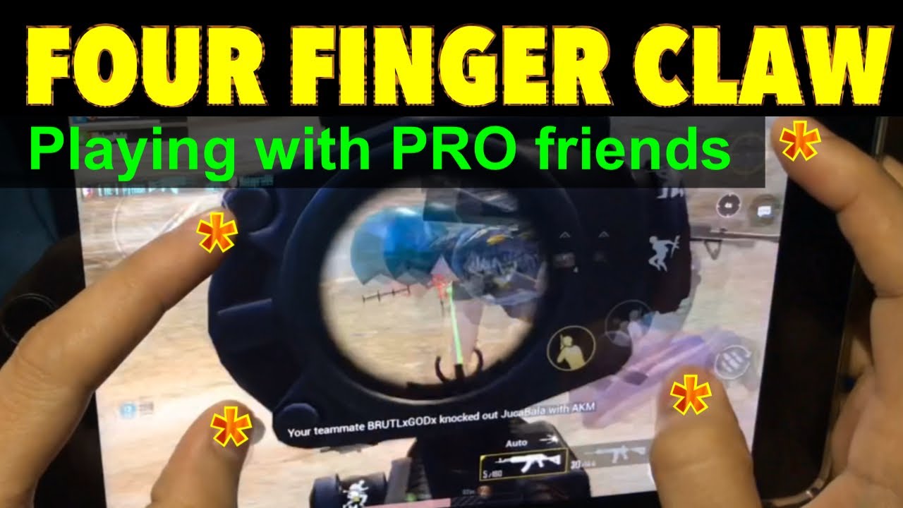 FOUR FINGER CLAW HANDCAM | Playing with PRO Friends | PUBG MOBILE ...