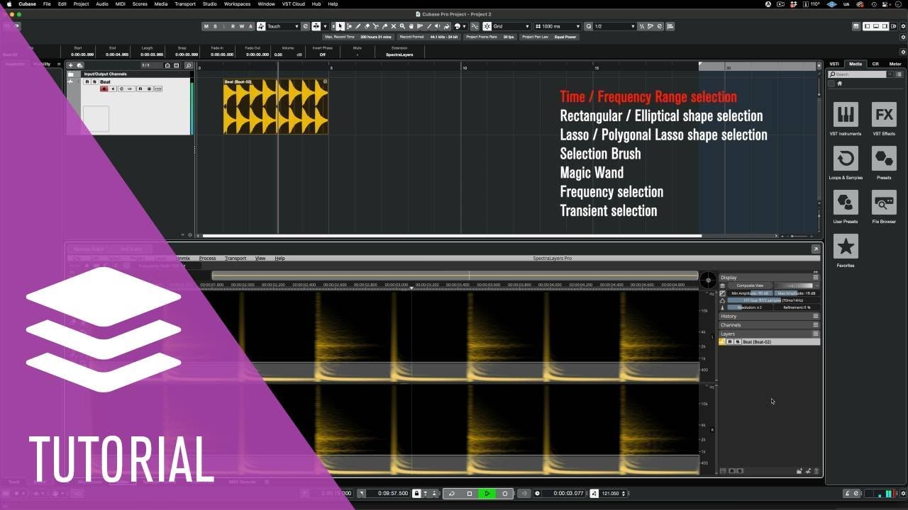 Selection Tools Overview and the Concept of Layers | Getting Started With SpectraLayers - YouTube