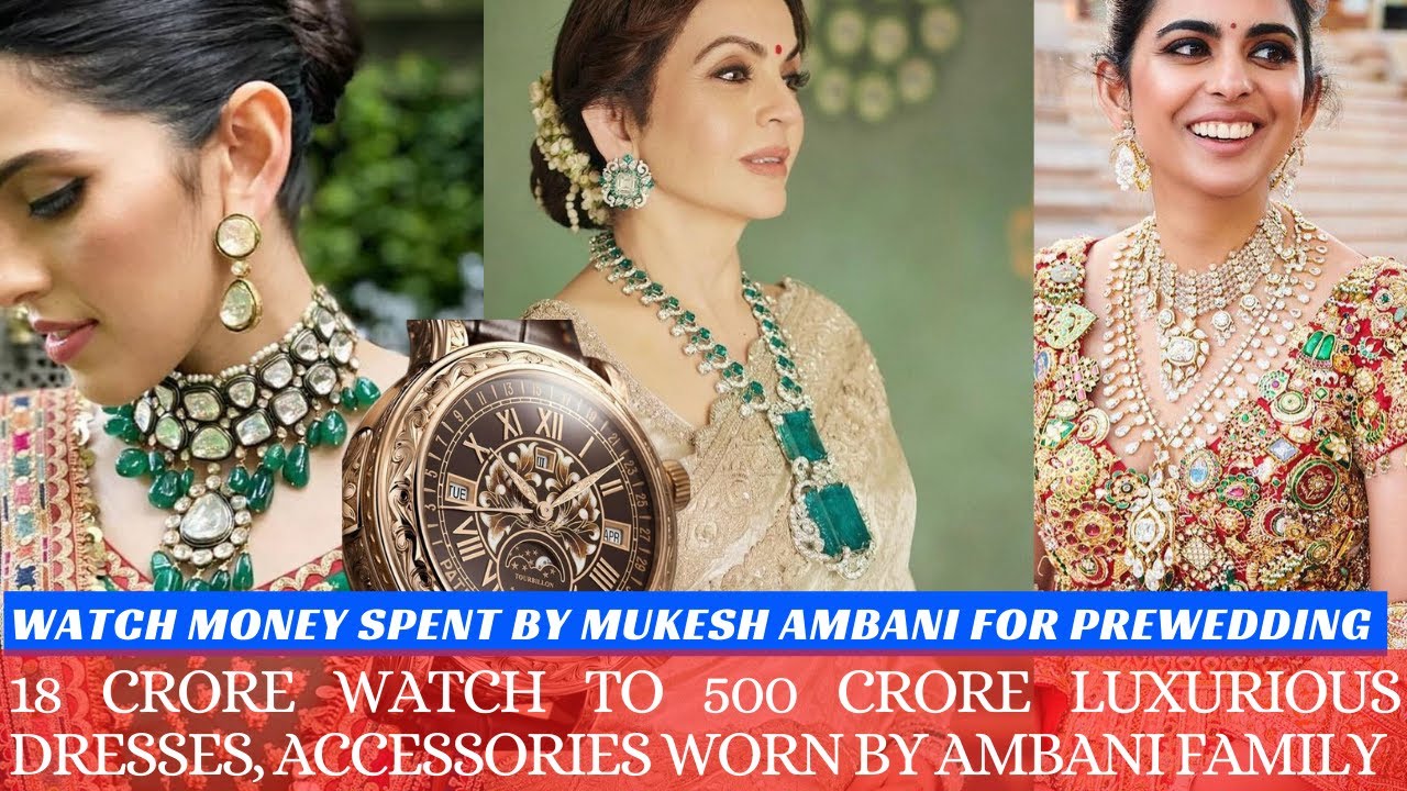 18 Crore Watch to 500 Crore Neckless, Luxurious Dress Worn by Ambani ...