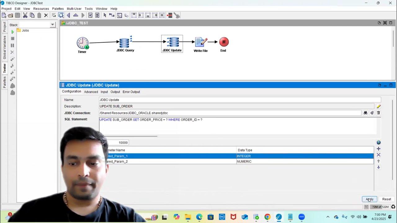 How to implement a Shared Database approach with JDBC Palette using TIBCO Business Works v5 ...
