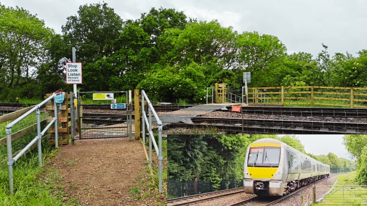 Claydon (Footpath) Level Crossing, Oxfordshire - YouTube