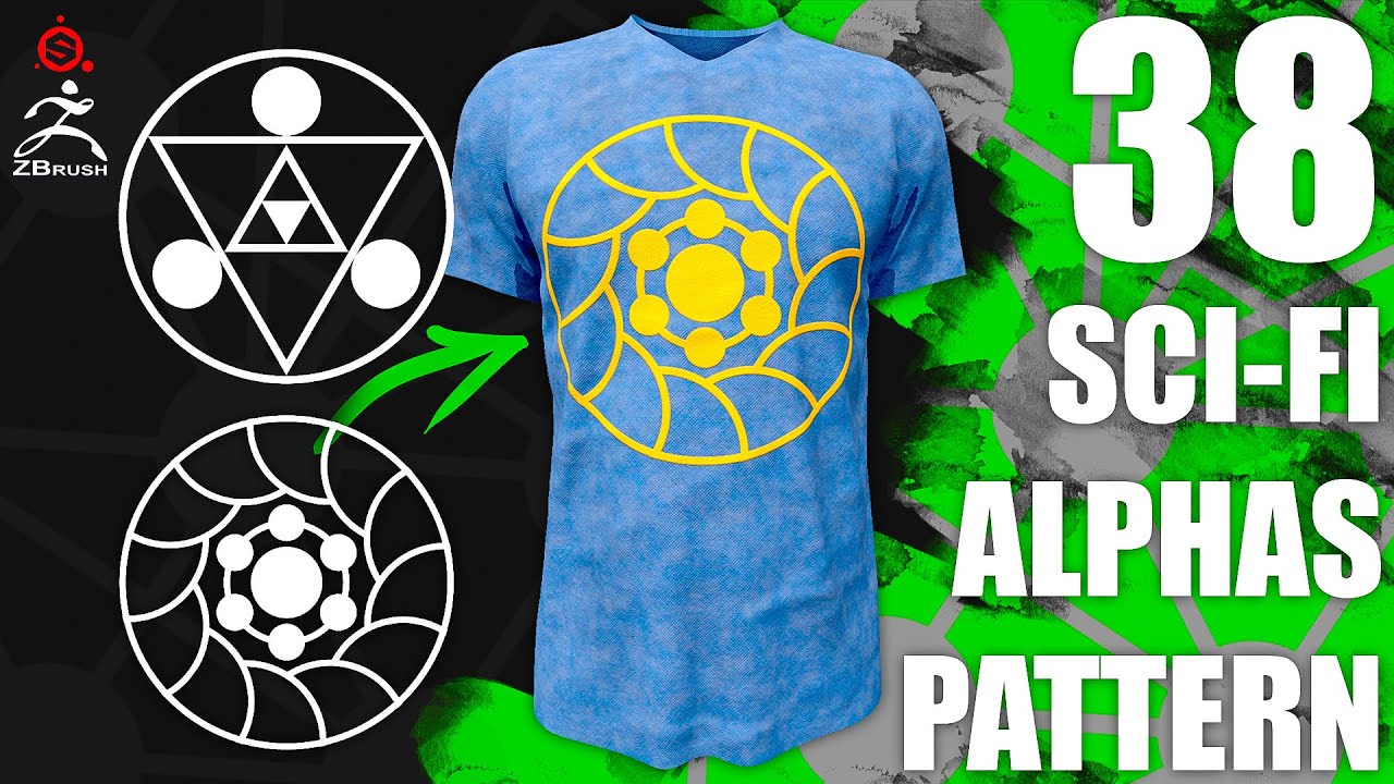 Sci-Fi Alphas and Patterns (4K) for Substance, ZBrush - YouTube