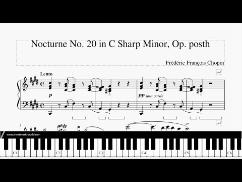Chopin - Nocturne No 20. in C Sharp Minor, Op. posth - Frédéric ...