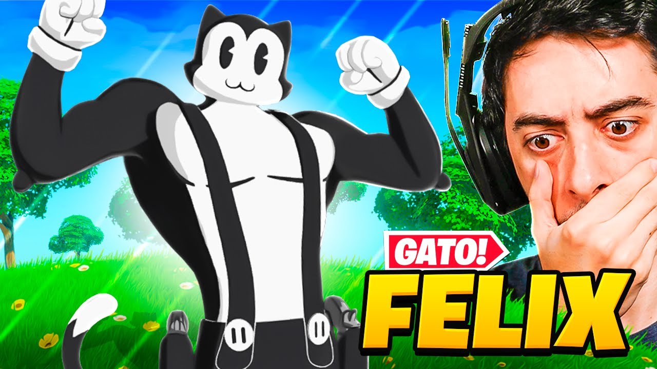 EPIC COLOCOU O GATO FELIX NO FORTNITE? - YouTube