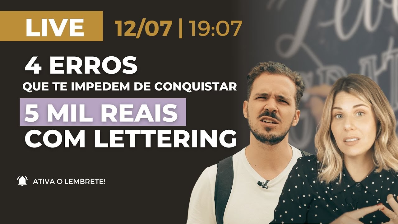 LIVE - Os 4 erros que impedem os profissionais de lettering alcançarem ...