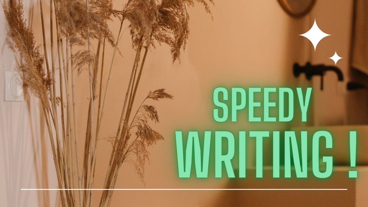 speedy writing 🤨 - YouTube