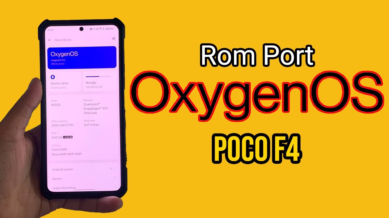Review Rom Port OxygenOs Android 13 - Poco F4 Indonesia - YouTube