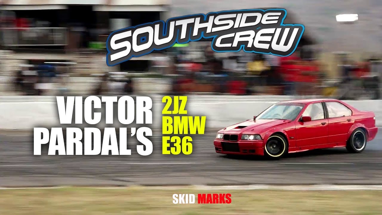Vic Pardal drifting his 2JZ BMW E36 - YouTube