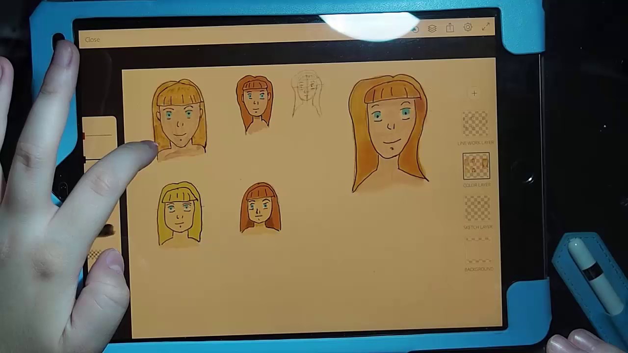 learning to draw weekly # 18 digi drawings - YouTube