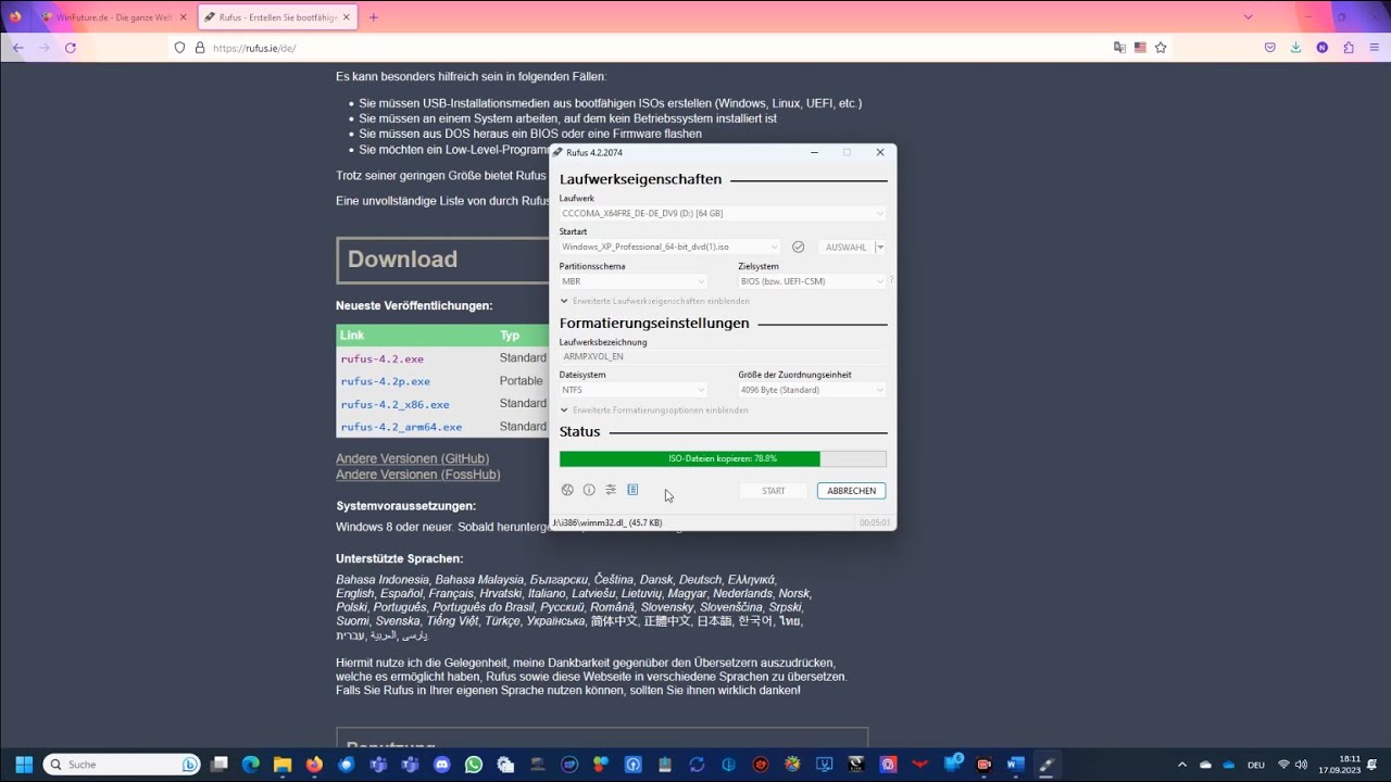Windows XP Installations-USB-Stick erstellen - YouTube