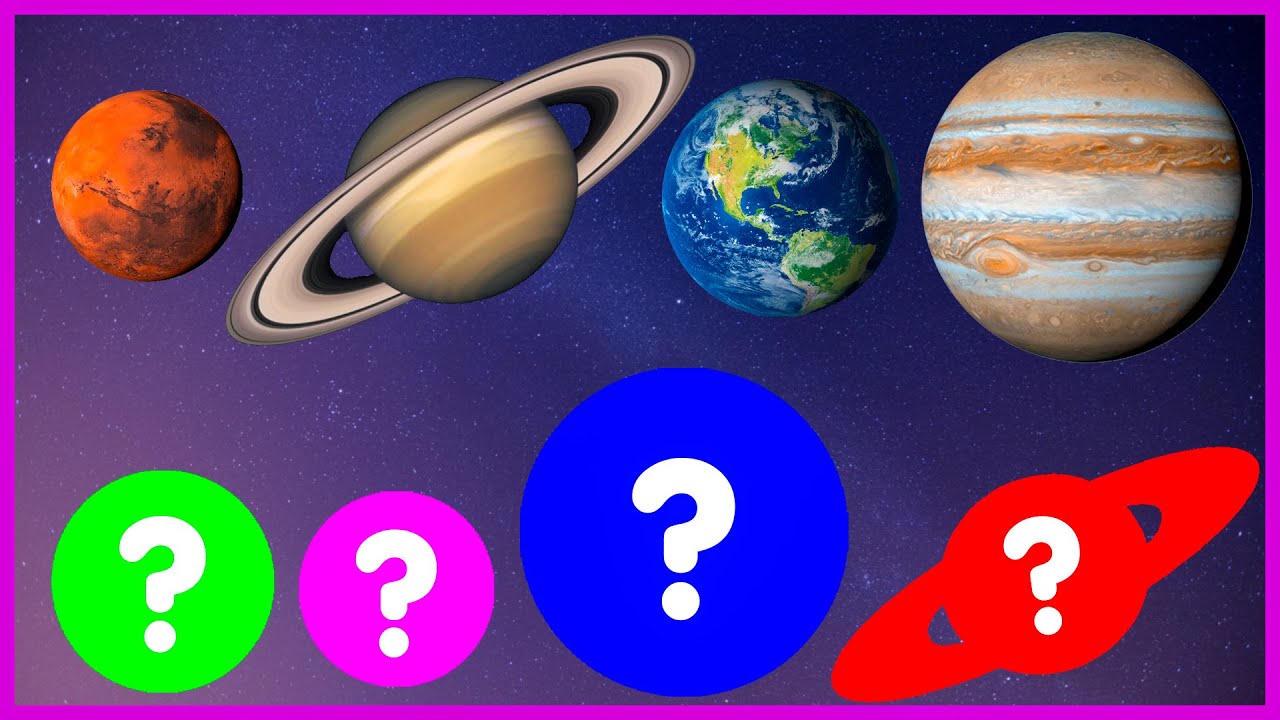 Planet Sizes & Learn Colors for BABY | Learn COLORS with Planet ...