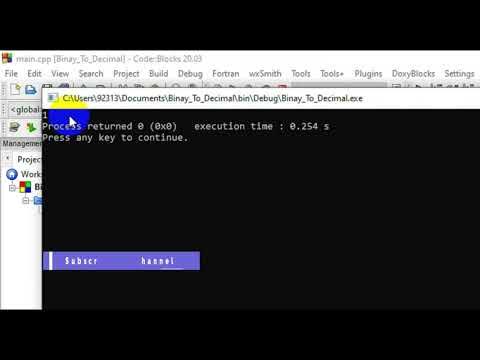 Binary to Decimal using STOI Function in C++ - YouTube