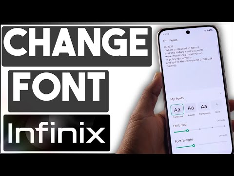 How to Change Font Style and Size in Infinix (2026)  XOS Tutorial