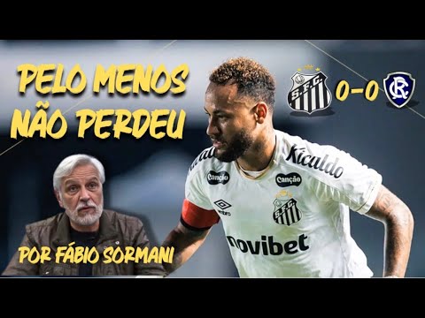 COM SEGUNDO TEMPO DESPREZÍVEL, SANTOS EMPATA COM O REMO