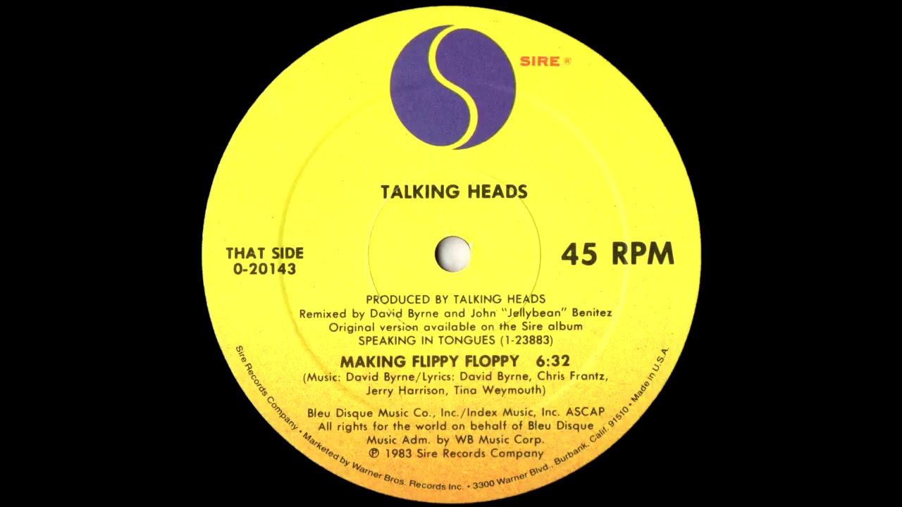 Talking Heads - Making Flippy Floppy (12'' Remix) 1983 - YouTube