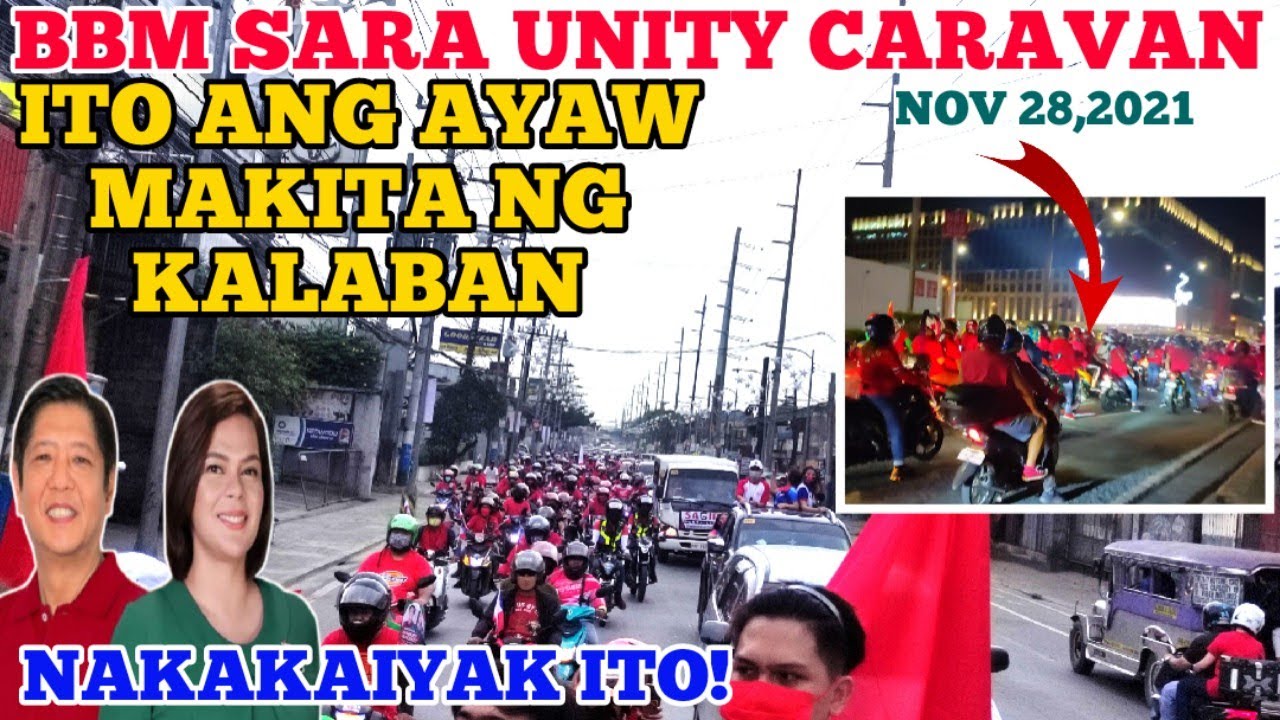 HISTORY ITO!!BBM SARA UNITY CARAVAN! GRABE PINAIYAK AKO DITO SOLID MARCOS DUTERTE NOV.28,2021 ...