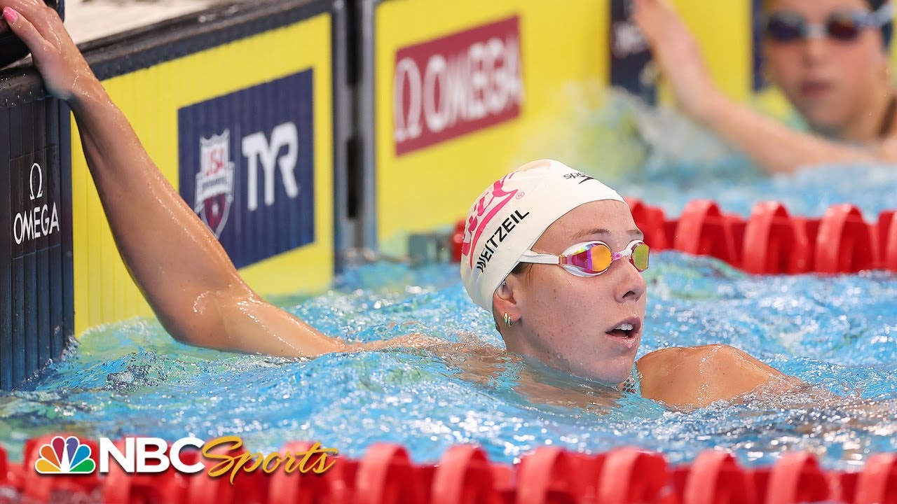 Abby Weitzeil splashes and dashes to 50 free National Title in ...
