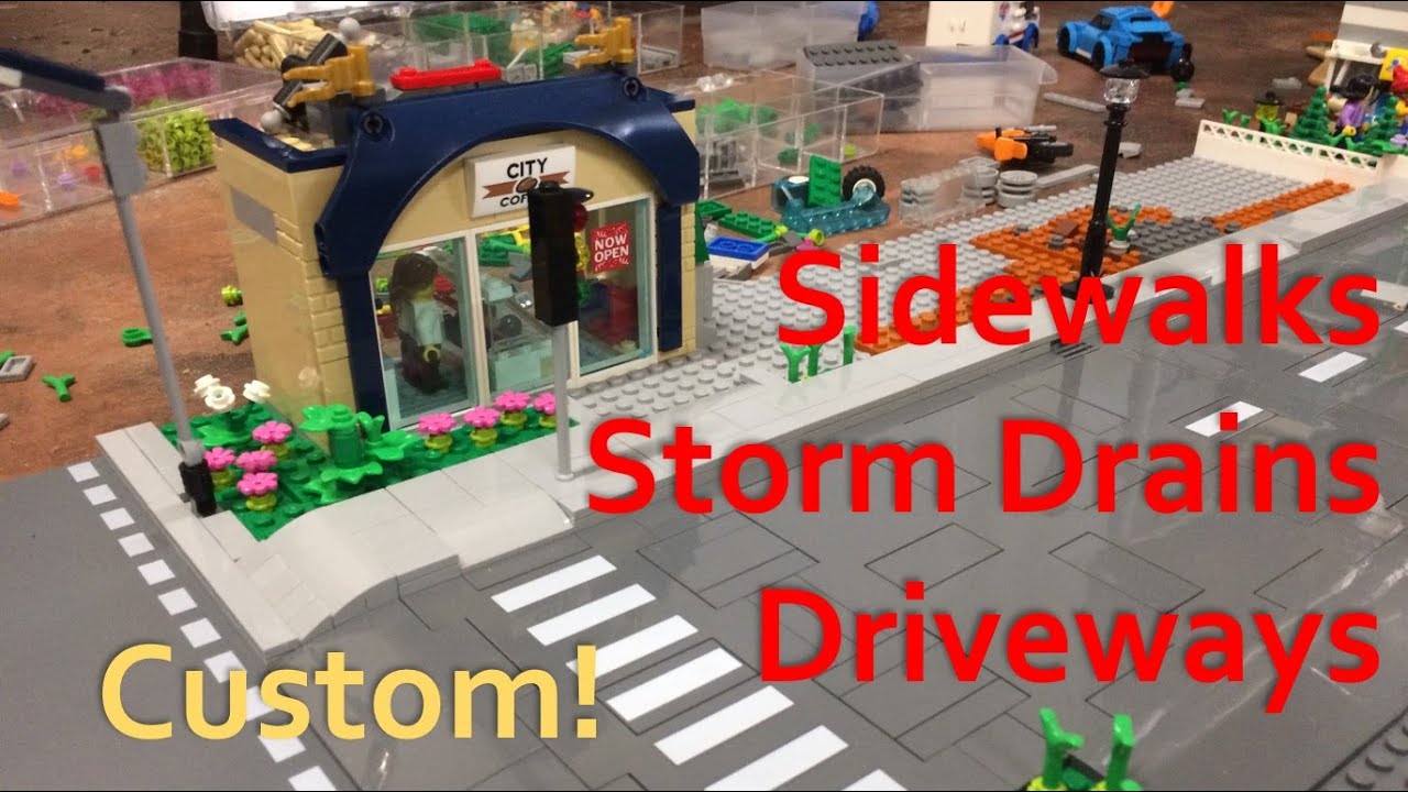 New Custom Sidewalks for my Lego City! - YouTube