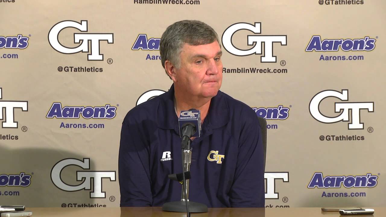 #WOFvsGT Press Conference: Paul Johnson - YouTube