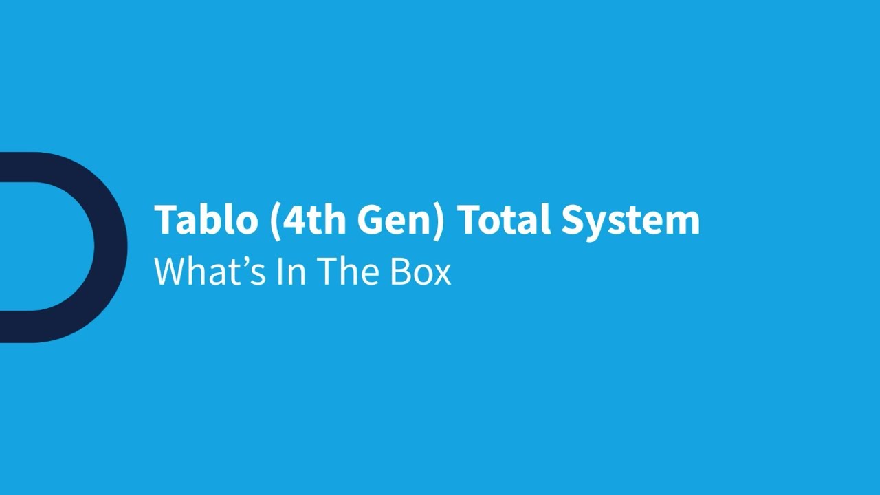 Tablo 4th Gen Total System - Module 1 - Unboxing Your Tablo and What ...