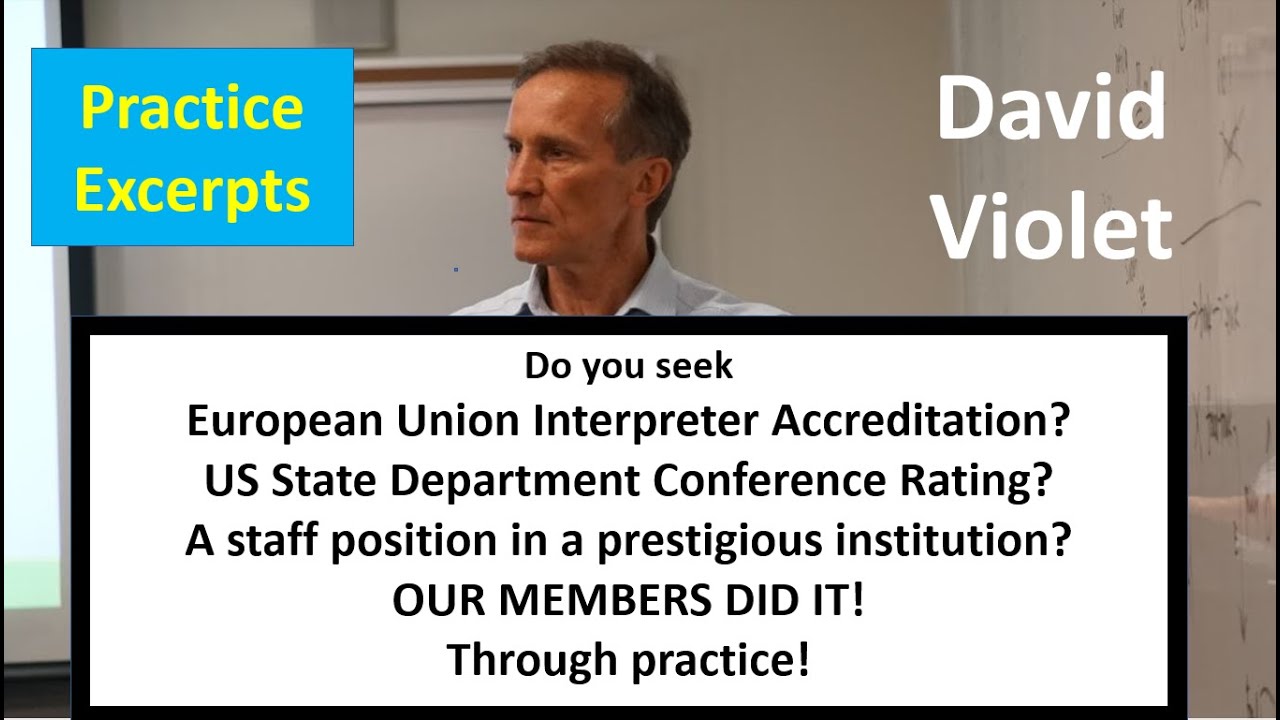 Conference Interpreter Exams Require Good Consecutive Interpretation ...