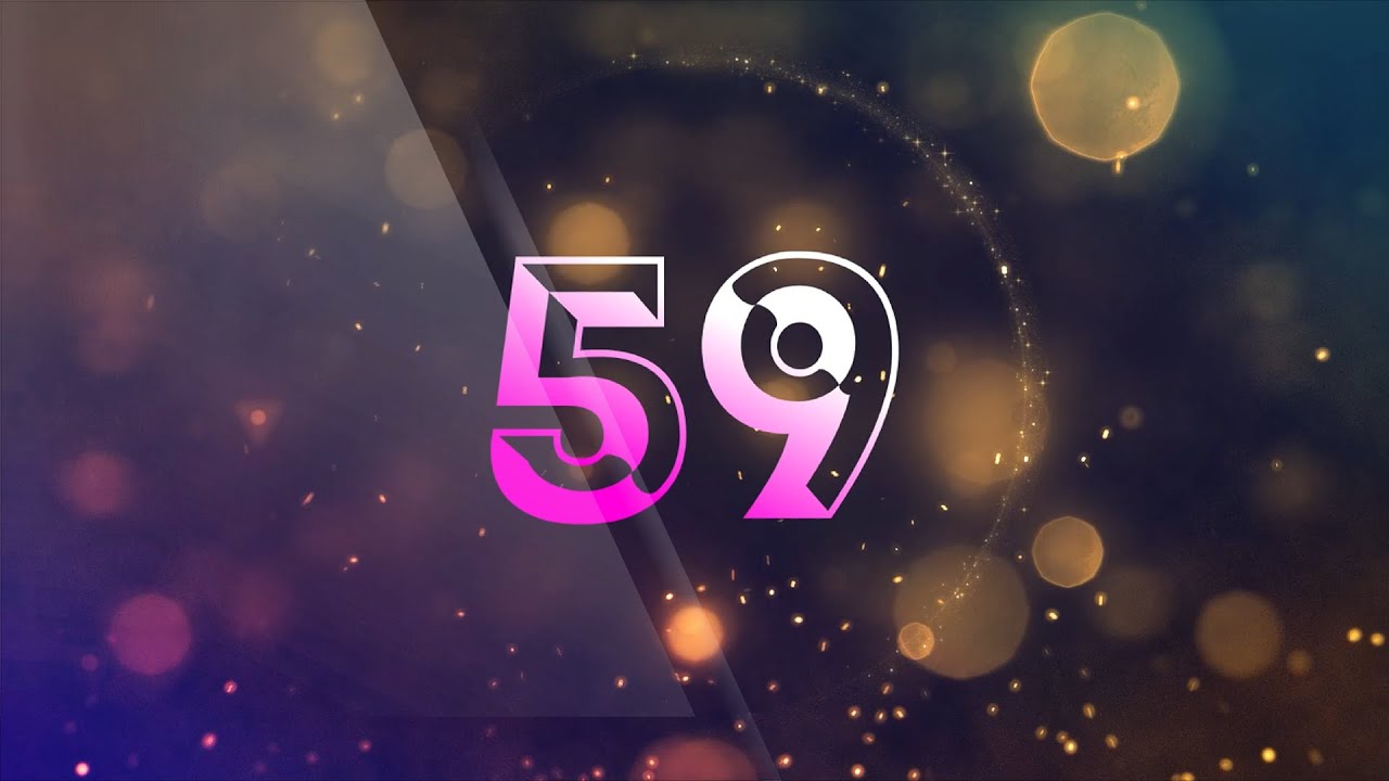 New Year's Eve Animation HD 0 60 sec | Christmas counting 60 sec - YouTube