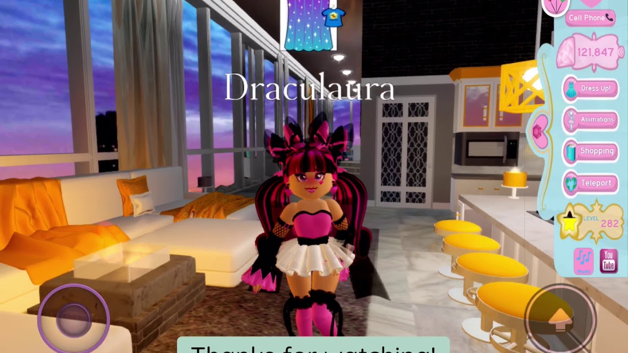 Making Monster High Characters in Royale High- Pt. 2: Draculaura - YouTube