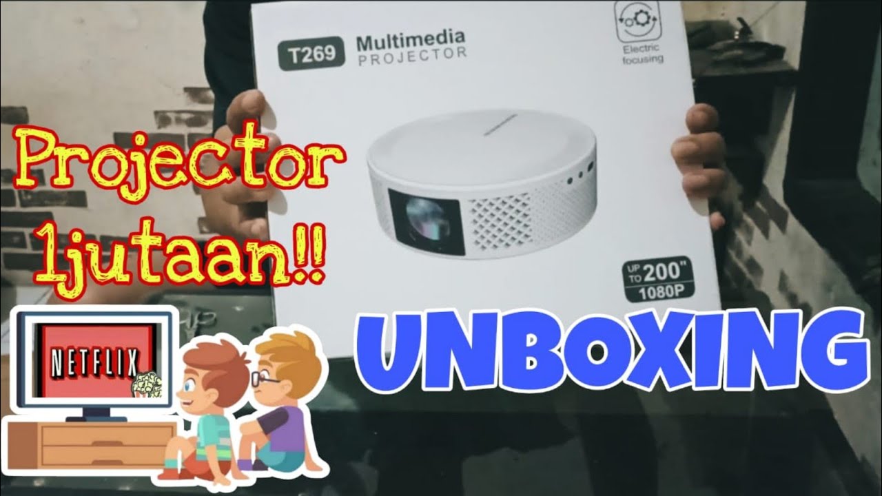 Mini Bioskop || PROJECTOR (unboxing) - YouTube