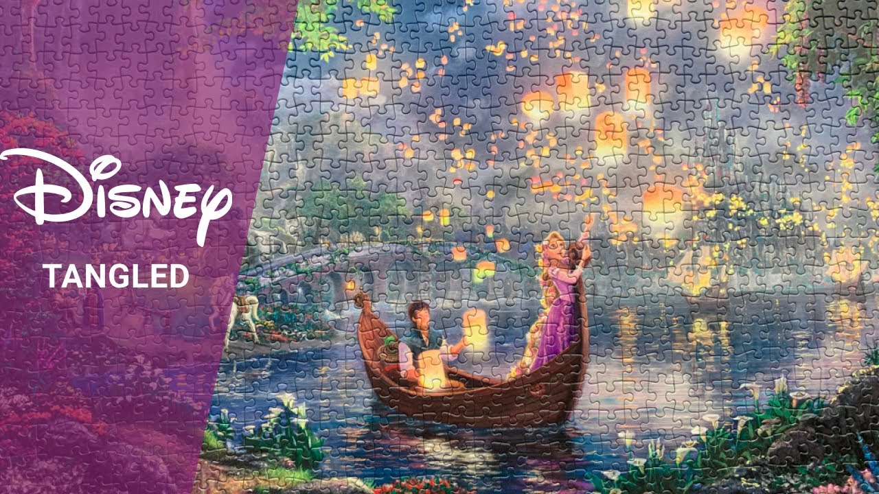 Time lapse: Tangled | Thomas Kinkade | Schmidt Puzzle | 1000 pieces ...