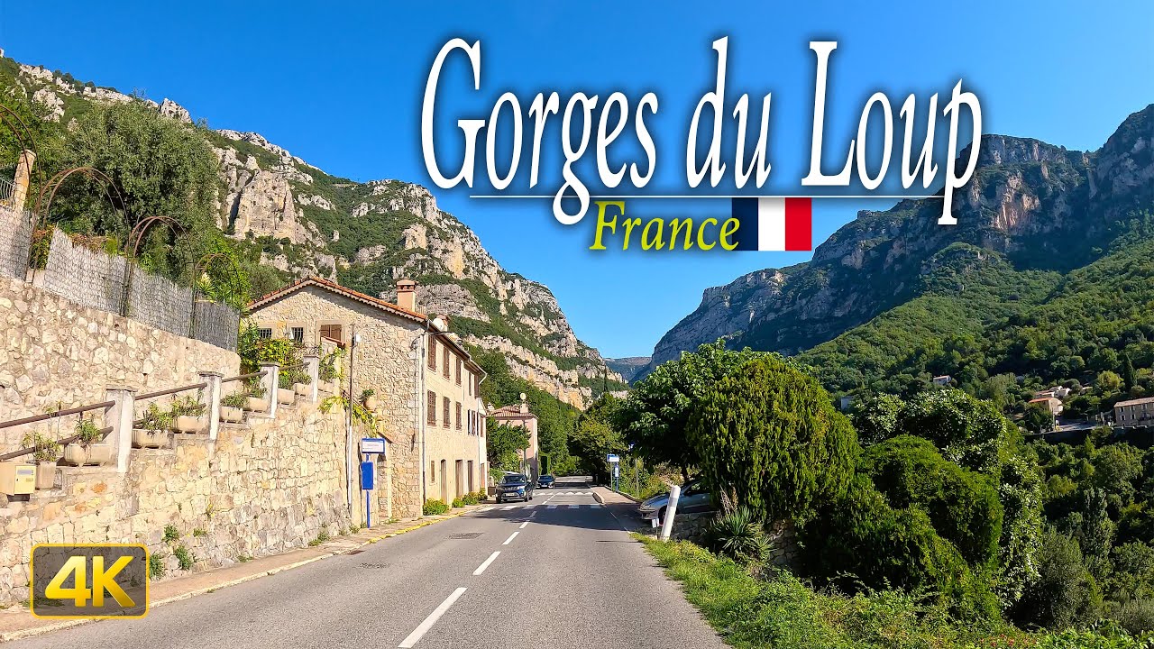 Driving through the Gorges du Loup (Loup Canyon) in Southern France 🇫🇷 ...