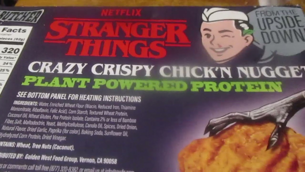 STRANGER THINGS Crazy Crispy Chicken Nuggets ( Plant Based ) - YouTube