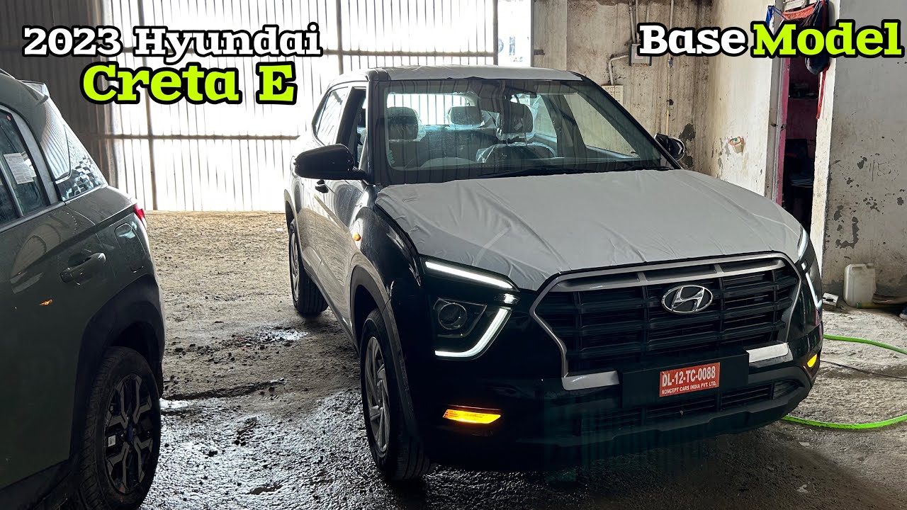 Hyundai Creta Petrol Base Model ️ Hyundai Creta E MT 2023 ️ Black Creta ...