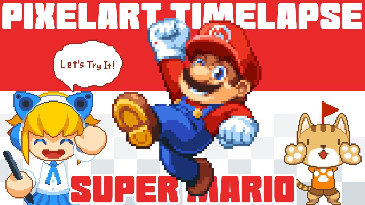[pixelart] SUPER MARIO - YouTube