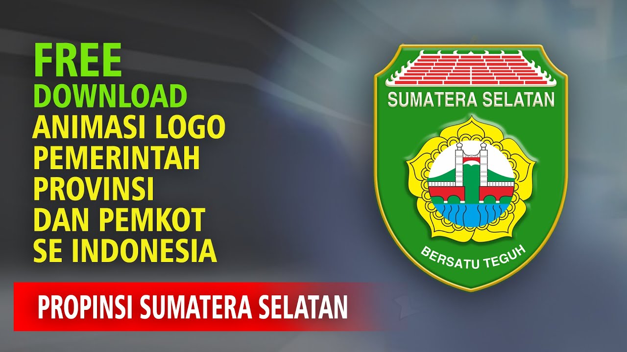 Logo Pemerintah Provinsi Sumatera Selatan Animasi 3D Free Download ...