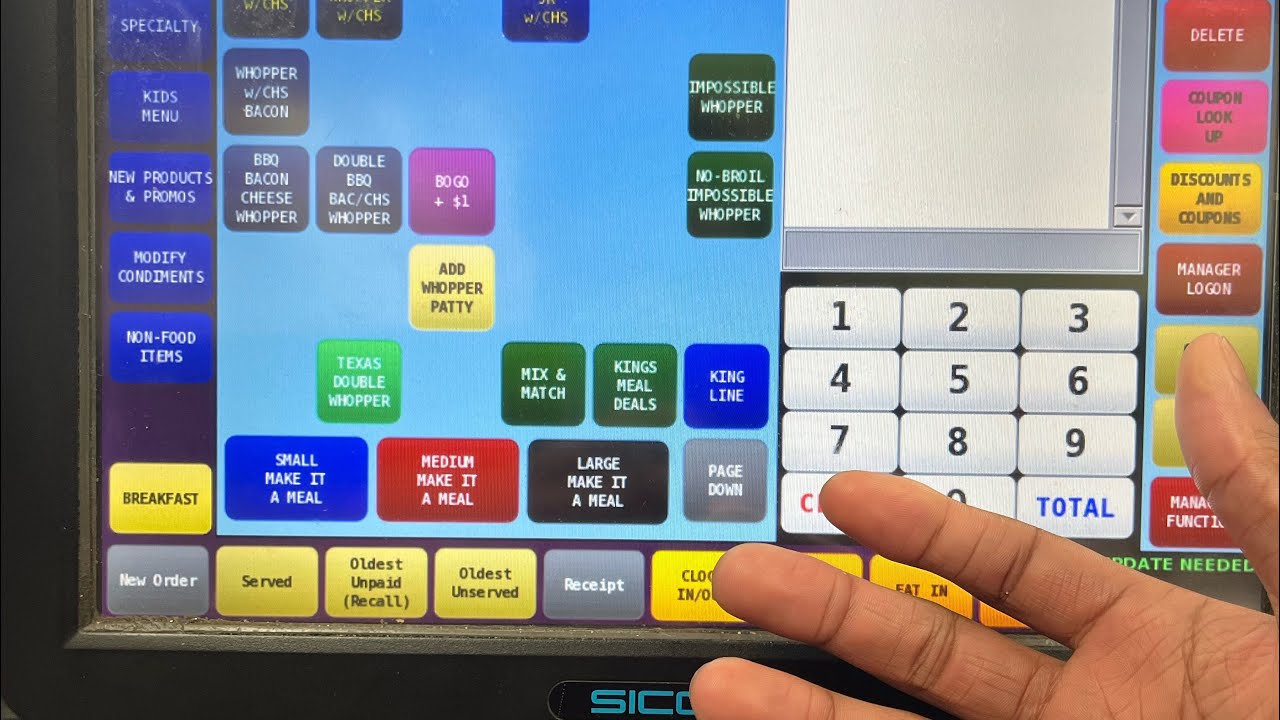 Burger King pov: lunch cash register guide - YouTube