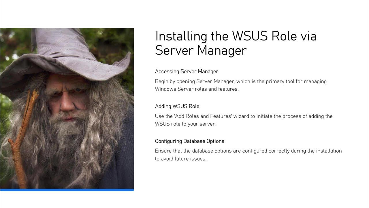 Step by Step Guide to Installing and Configuring WSUS on Windows Server 2016 - YouTube